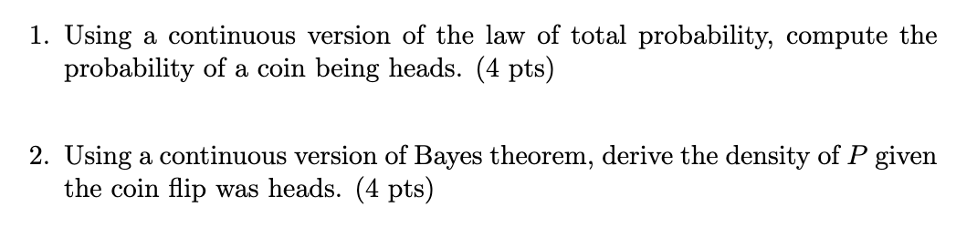 Solved 2 Bayes rule applied to continuous random vari- ables | Chegg.com