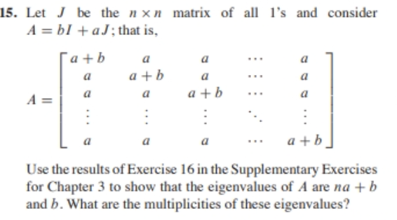 Solved Use Exercise 12 to find the eigenvalues of the | Chegg.com