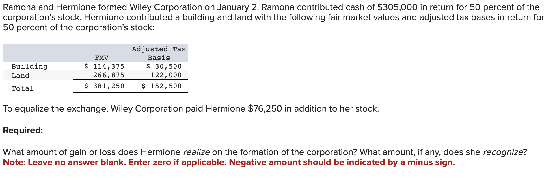 Ramona and Hermione formed Wiley Corporation on | Chegg.com