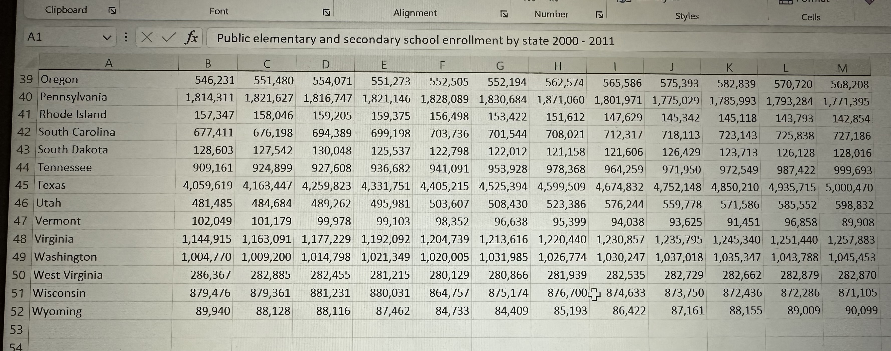 [Solved]: Using worksheet Q4, select a state (your choice),