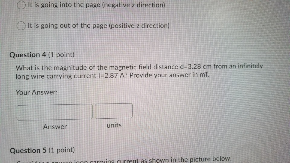 Solved It is going into the page (negative z direction) It | Chegg.com