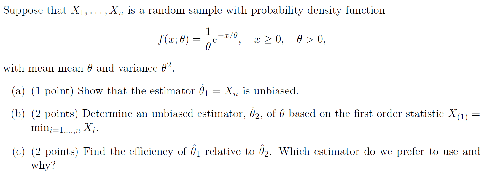 Solved Suppose that X1,…,Xn is a random sample with | Chegg.com