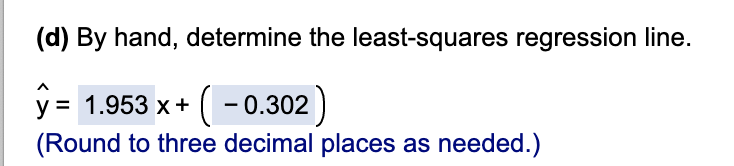 Solved (g) Compute the sum of the squared residuals for | Chegg.com