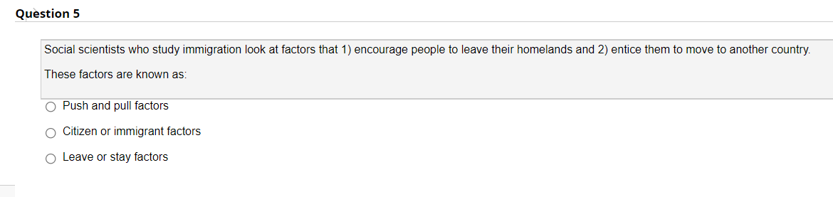 Solved Question 1 Which of the following is an example of | Chegg.com