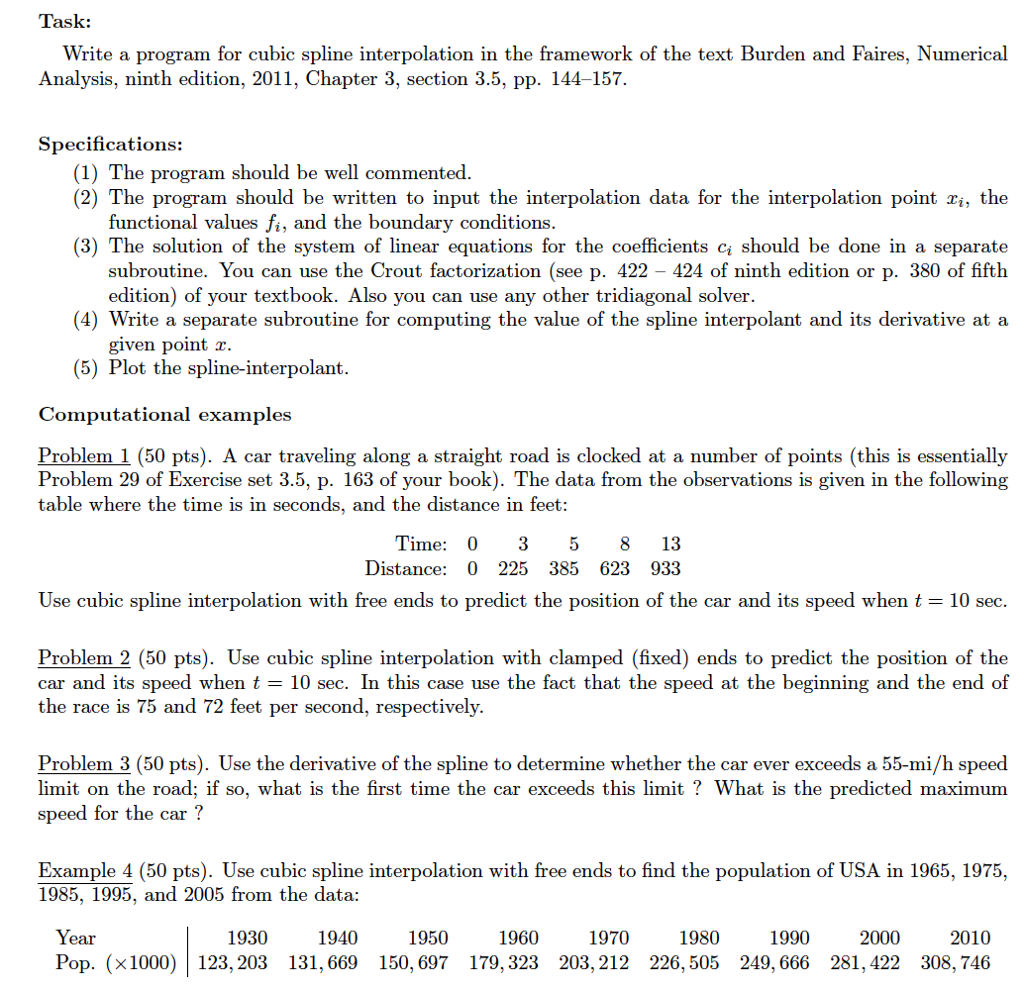 [Numerical Analysis] [Matlab Code] Write a MatLab | Chegg.com