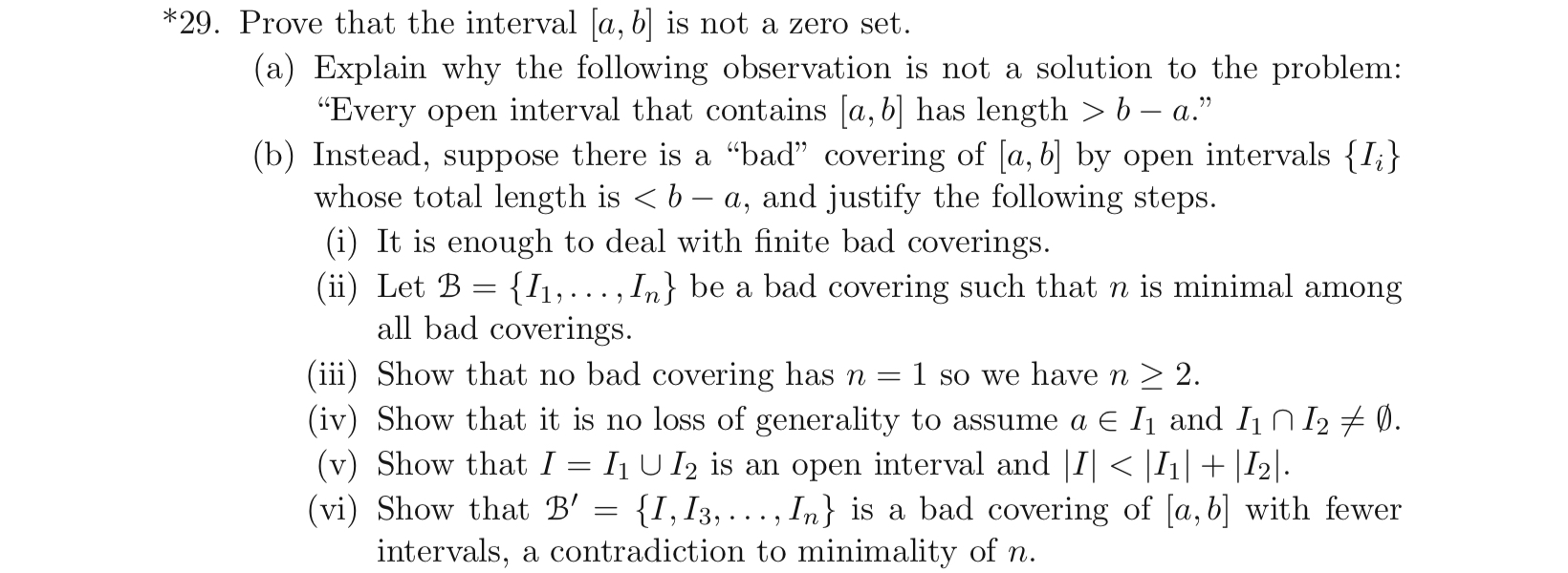 Solved 9. Prove that the interval \\( [a, b] \\) is not a | Chegg.com