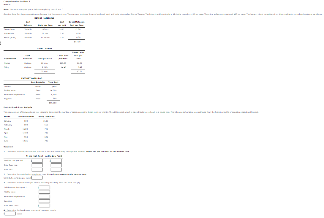 Solved 3. Dotwrtmone the focid cests pour menth, includiry | Chegg.com
