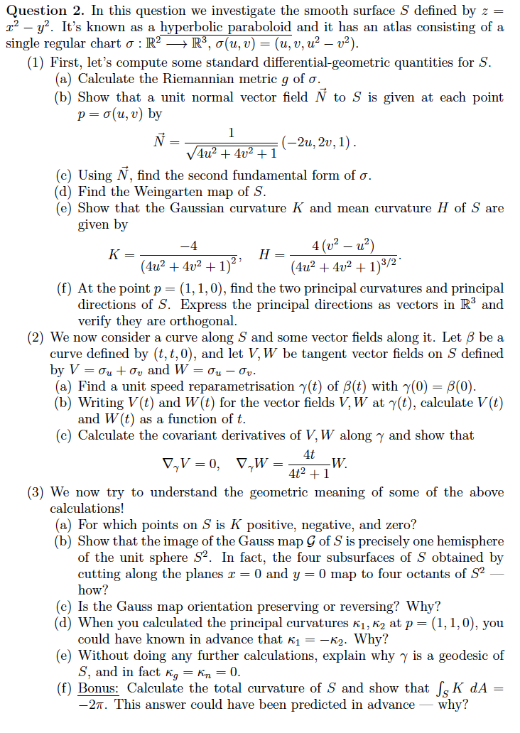 Solved Need help with part (1) e). Please explain each step | Chegg.com