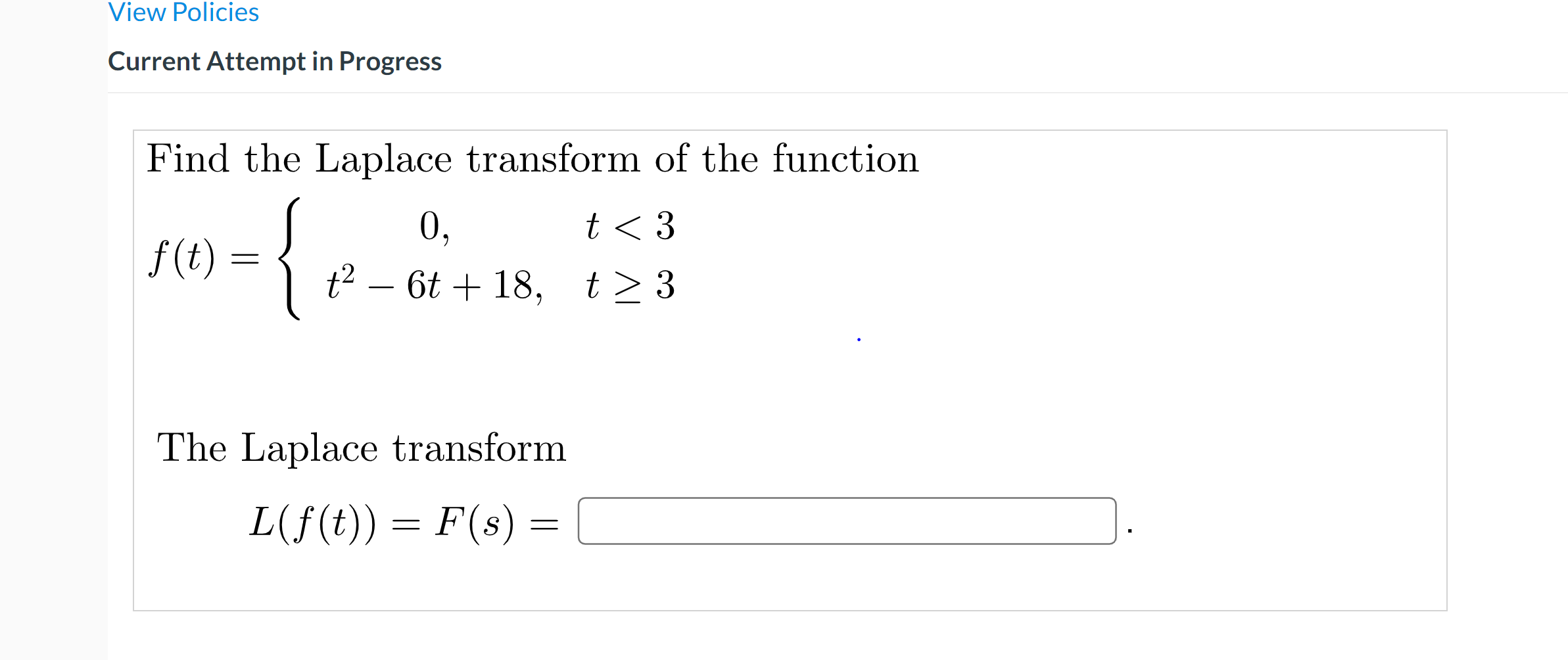 Solved View Policies Current Attempt in Progress Find the | Chegg.com