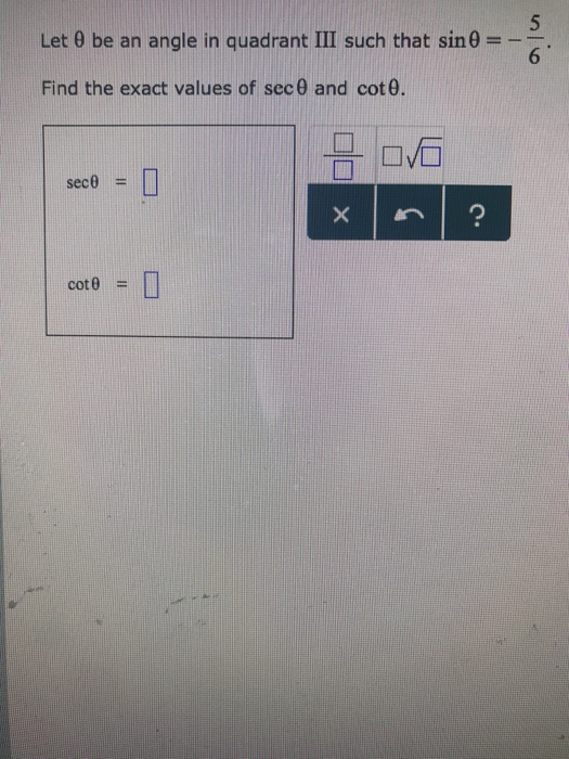 Solved Let theta be an angle in quadrant III such that sin | Chegg.com