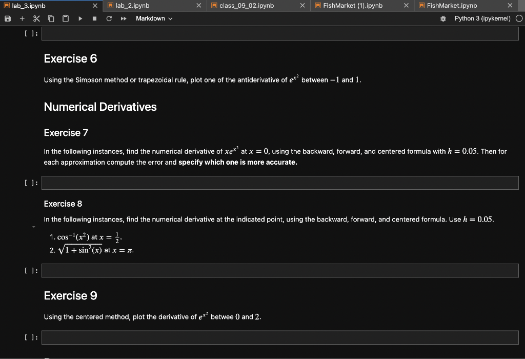 Solved Exercise 6 Using the Simpson method or trapezoidal | Chegg.com