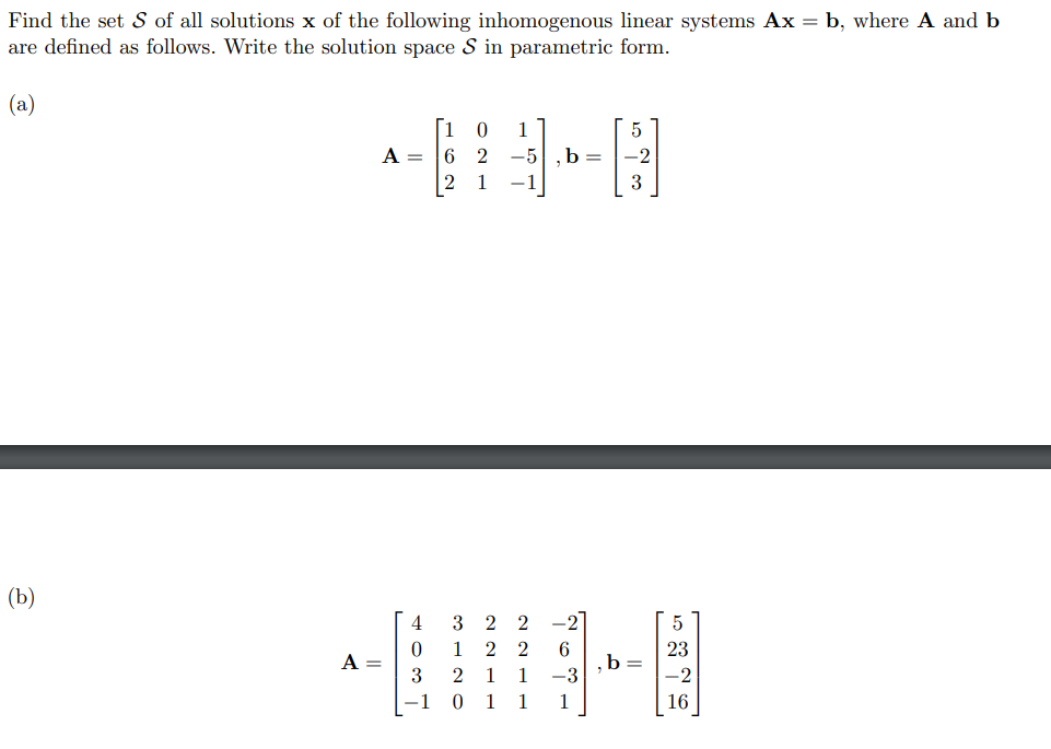 Solved Find the set \\( \\mathcal{S} \\) of all solutions | Chegg.com