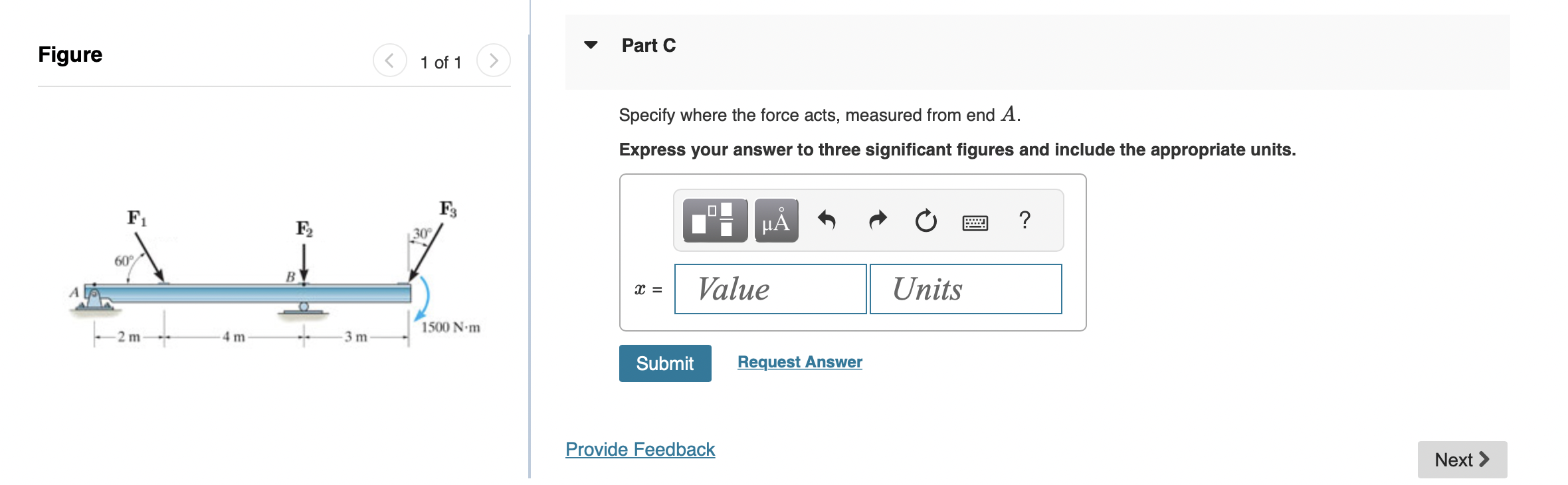 Solved Replace the loading acting on the beam shown in ( | Chegg.com