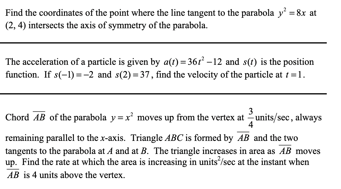 Solved Find the coordinates of the point where the line | Chegg.com