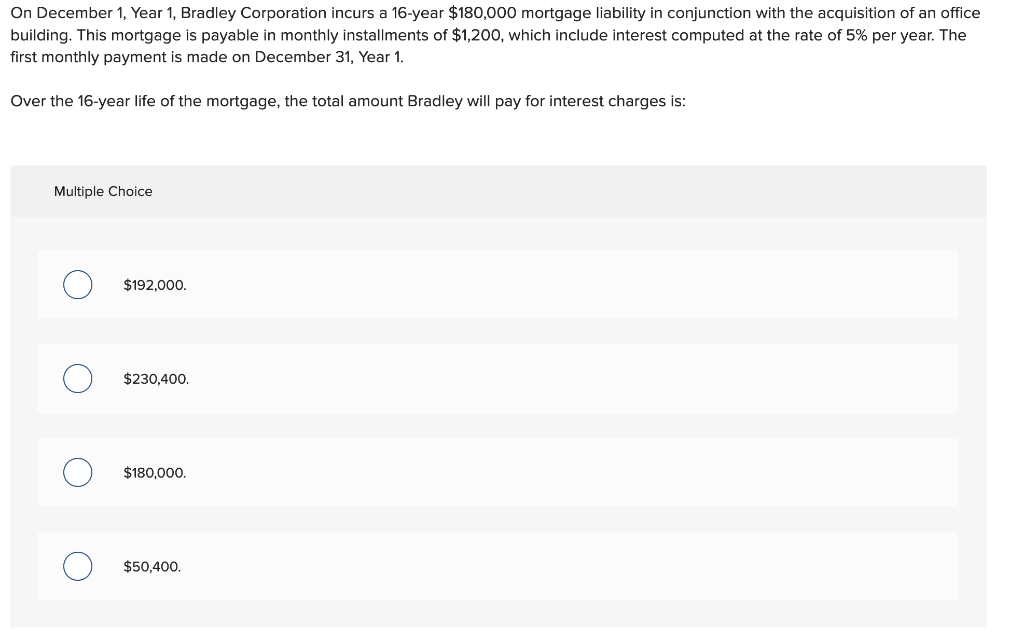 Solved On December 1 , Year 1 , Bradley Corporation incurs a | Chegg.com Solved On December 1 , Year 1 , Bradley Corporation incurs a | Chegg.com