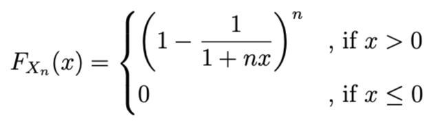 Solved Suppose you have a random variable Xn that has the | Chegg.com