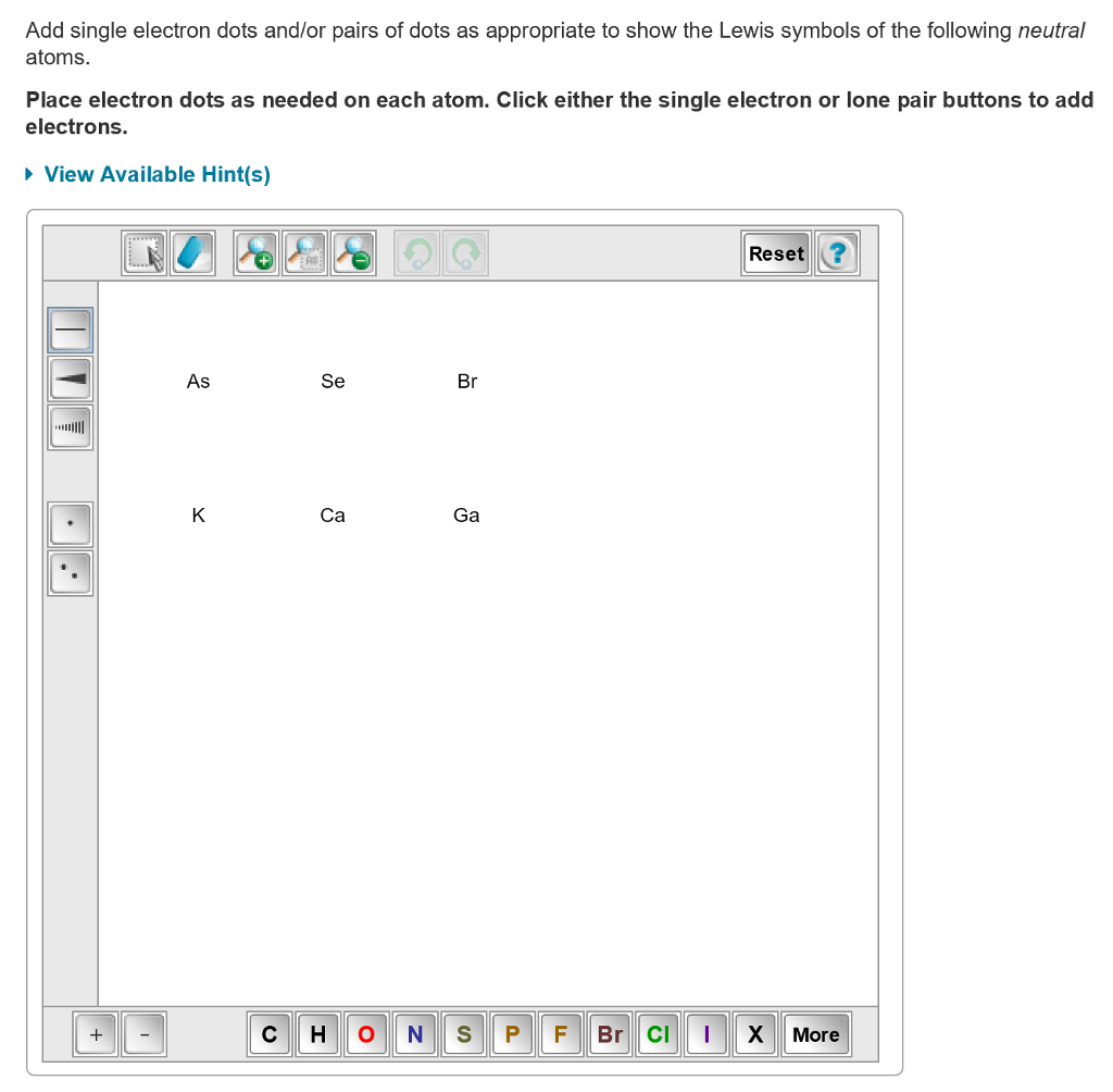 Solved Add single electron dots and/or pairs of dots as | Chegg.com