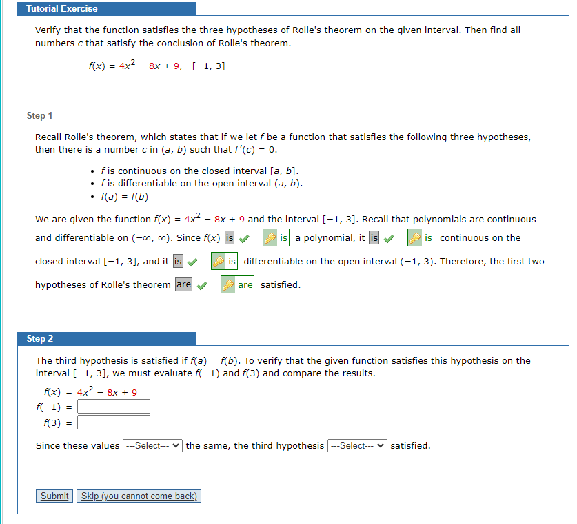 Solved Tutorial ExerciseVerify that the function satisfies | Chegg.com