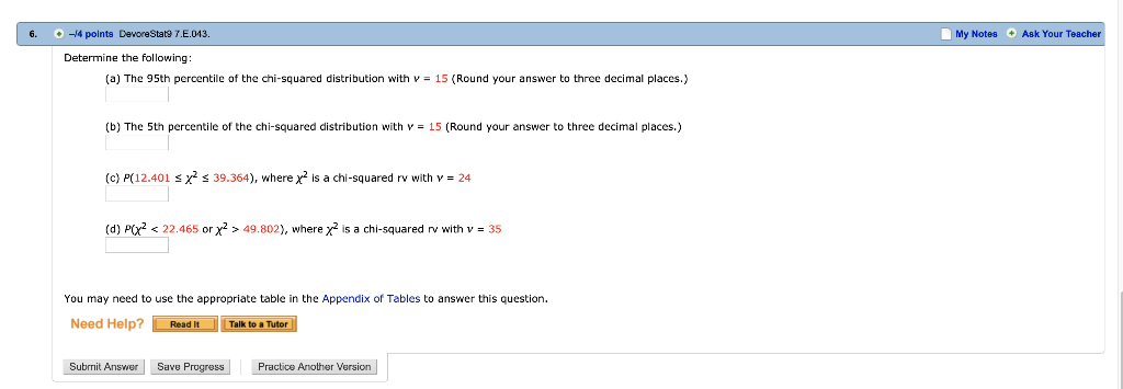 Solved Determine the following: (a) The 95th percentile of | Chegg.com