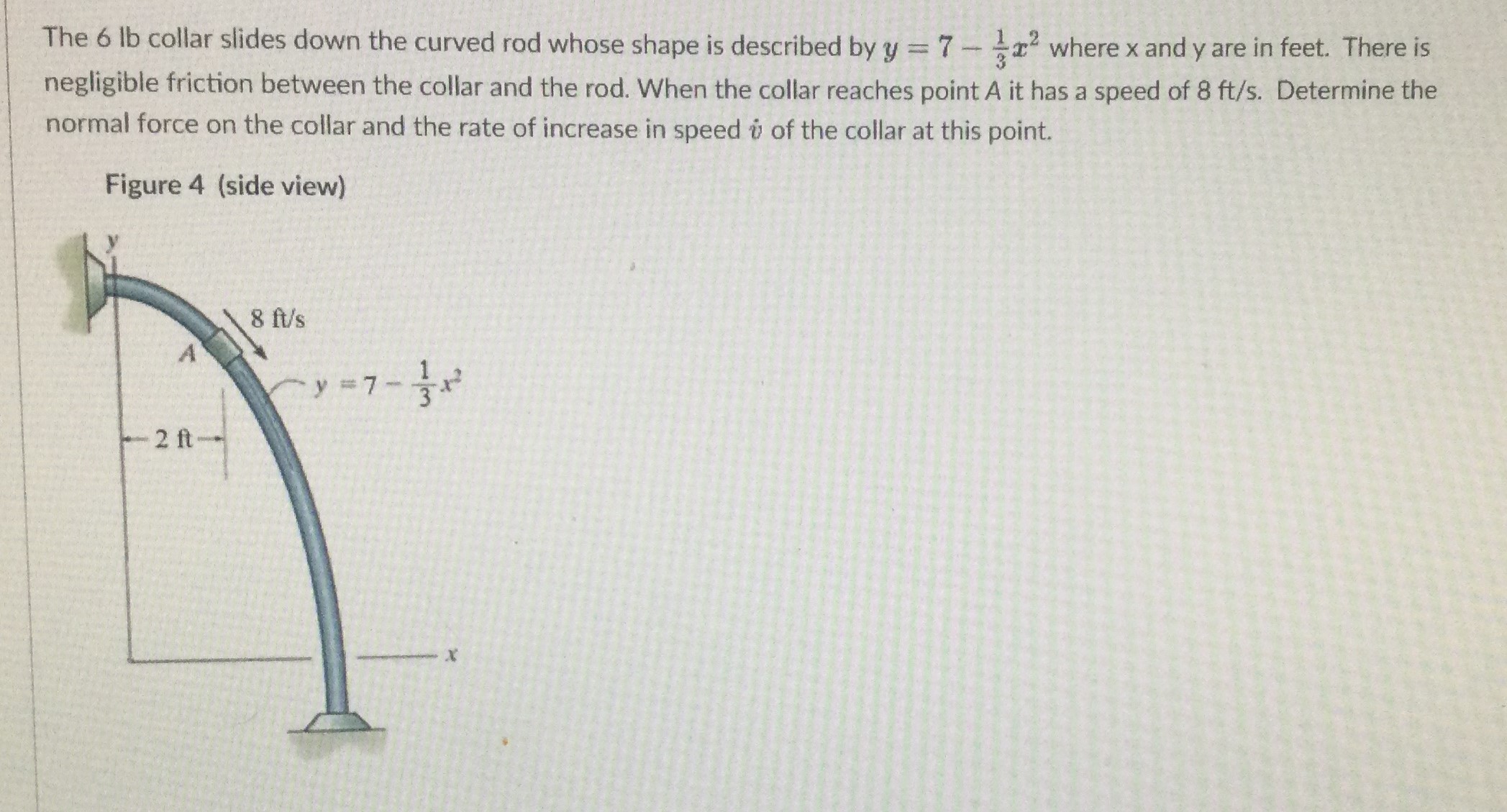 Solved Determine the magnitude of the normal force on the | Chegg.com