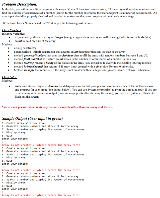 Solved Problem Description: In this lab, you will write a | Chegg.com