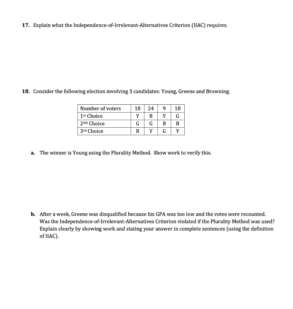 Solved 17. Explain what the | Chegg.com