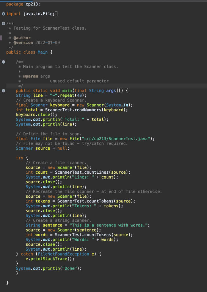 Solved Call this Main.java and keep each file seperate. | Chegg.com