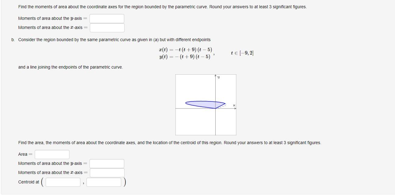 Solved (1 point) Recall that the differential area moments | Chegg.com