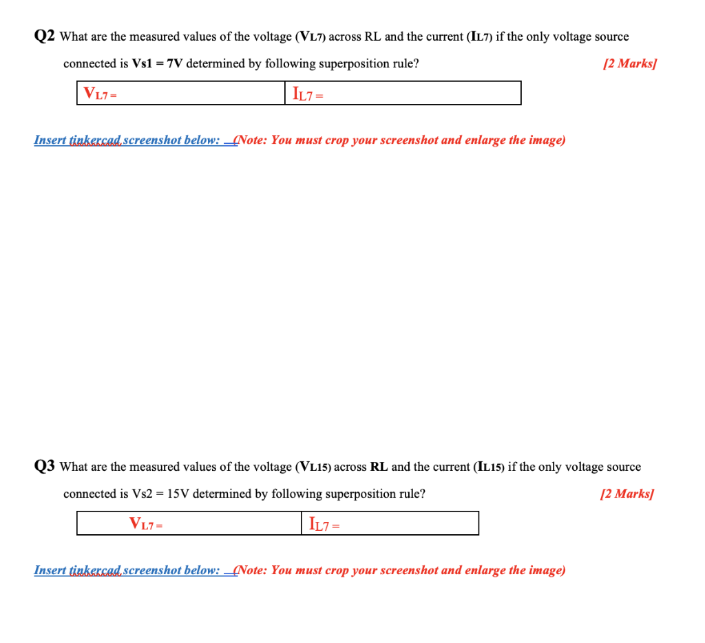 Solved PART 1A: Tinker Cad [Total = 10 Marks] Use tinkercad | Chegg.com