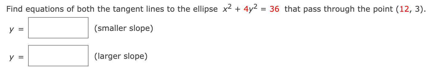 Solved Find equations of both the tangent lines to | Chegg.com