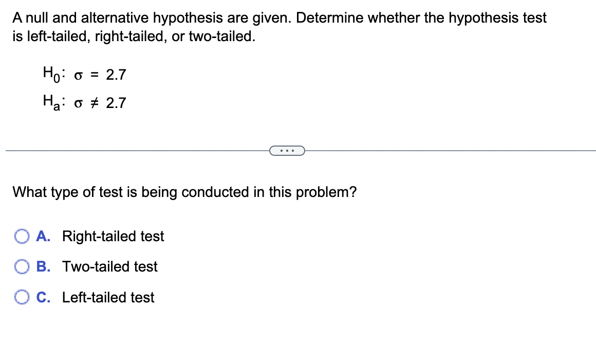 Solved A null and alternative hypothesis are given. | Chegg.com