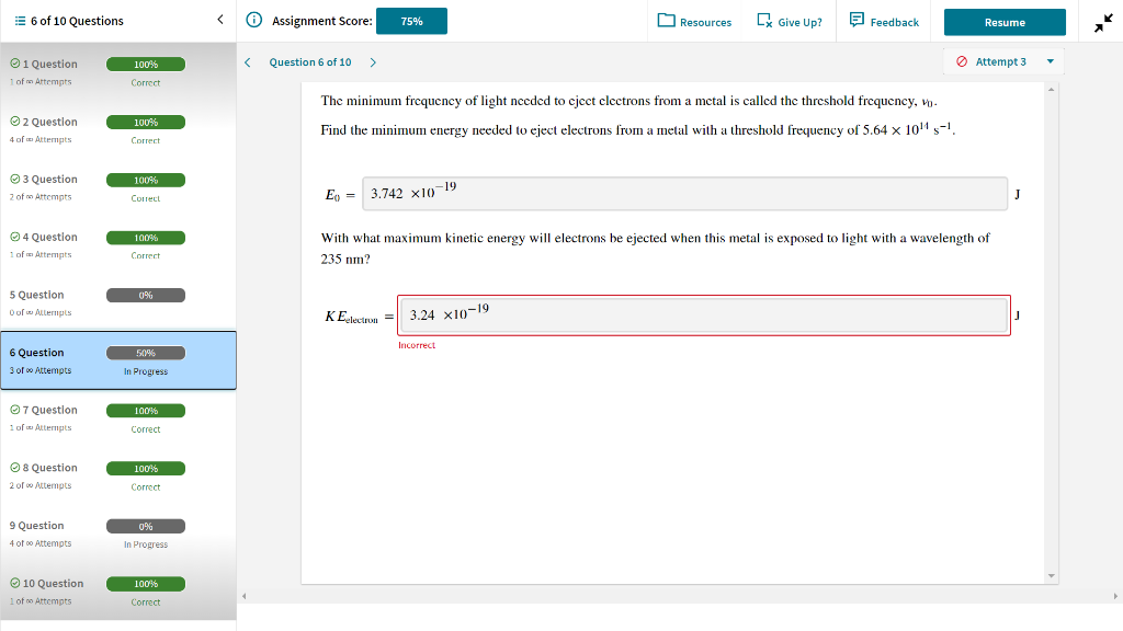 Solved 3 5 of 10 Questions