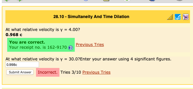 Solved 28.10 - Simultaneity And Time Dilation AC'H At what | Chegg.com