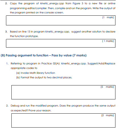 Solved (A) Passing argument to function - Pass by value (8 | Chegg.com