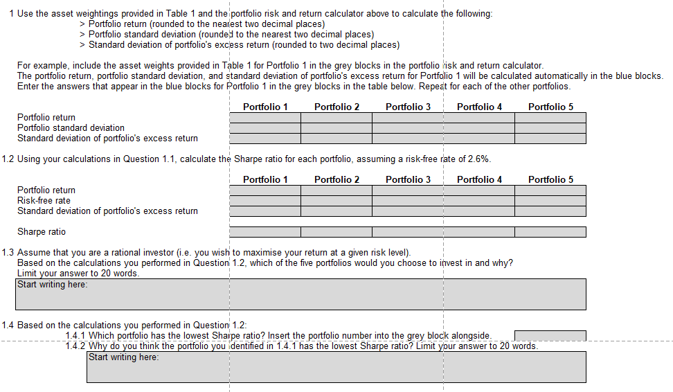 Solved Question 1 You are provided with five possible | Chegg.com