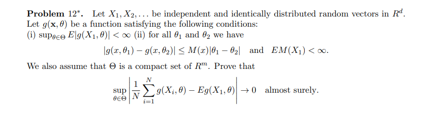Solved Problem 12∗. Let X1,X2,… be independent and | Chegg.com