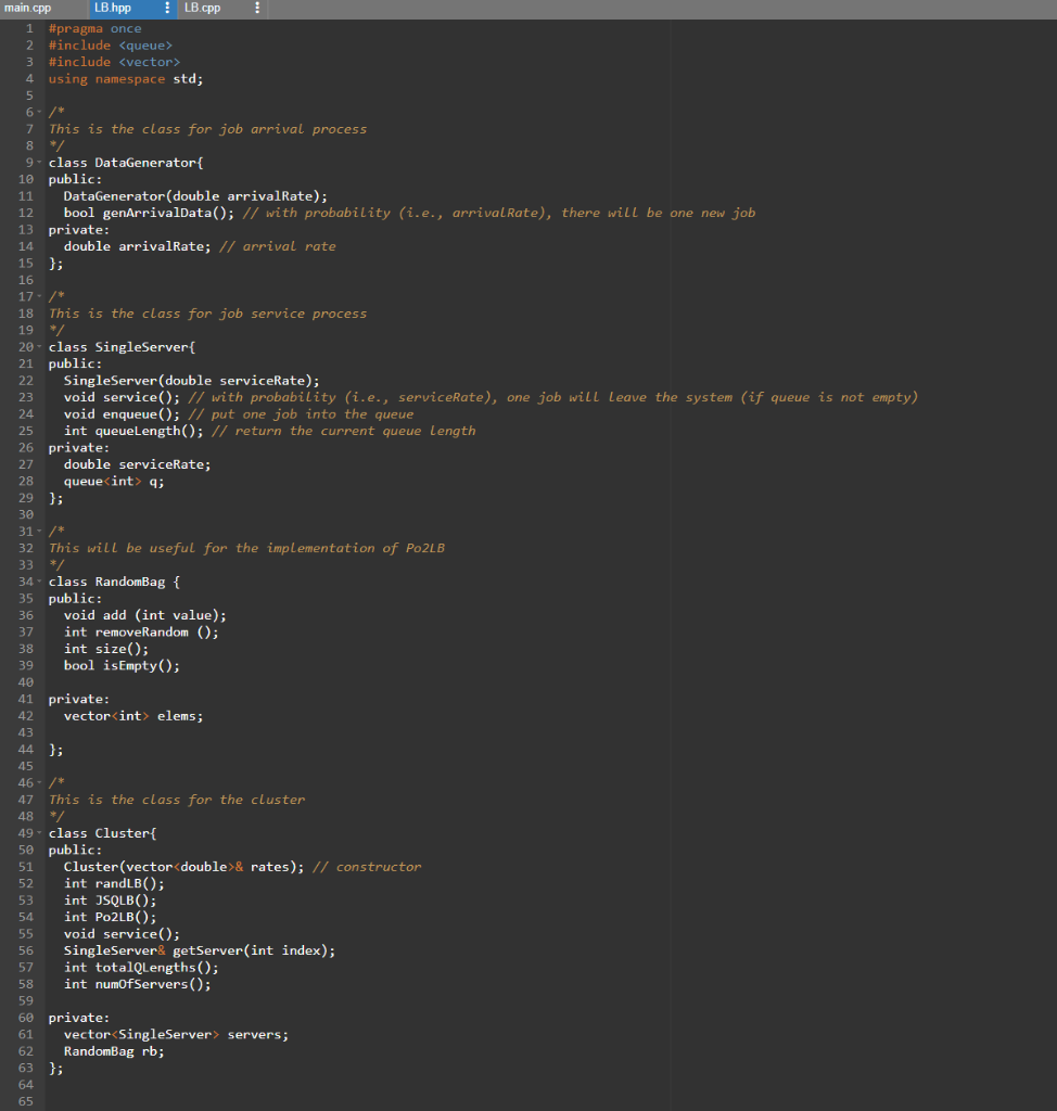 Solved CODE MUST BE IN C++ CODE MUST BE IN C++ CODE MUST | Chegg.com