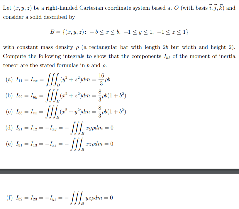 Solved Let (x, y, z) be a right-handed Cartesian coordinate | Chegg.com