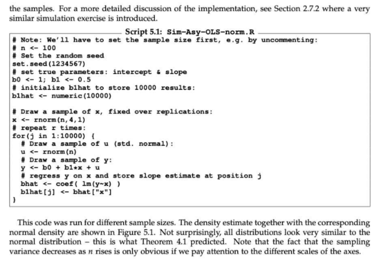 5.1. Simulation Exercises In Section 2.7, we already | Chegg.com
