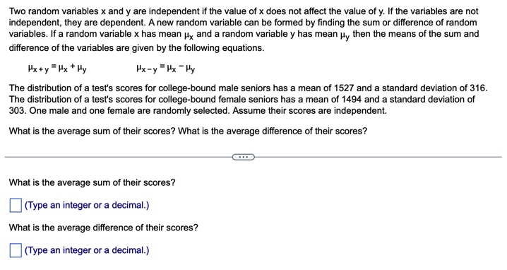 Solved Two Random Variables X And Y Are Independent If The 