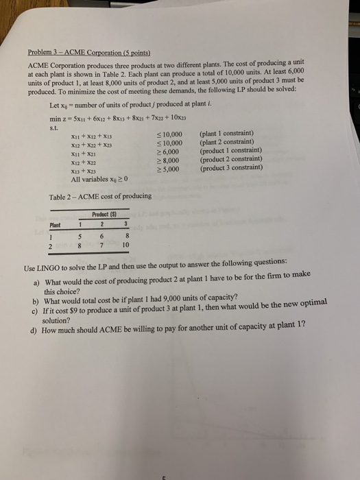 Solved Problem 2 -Ca Carco contributes $ Table 1. Each The | Chegg.com