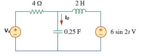 Solved Determine the output current Io in the circuit given | Chegg.com