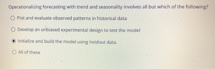 Solved Operationalizing forecasting with trend and | Chegg.com