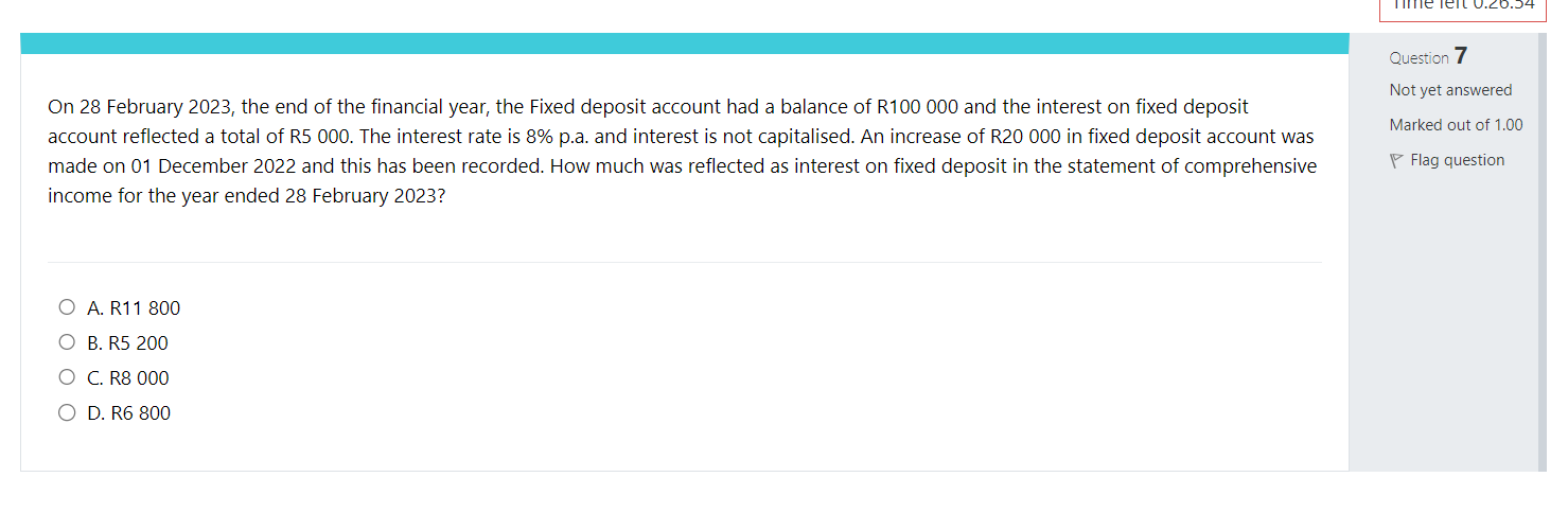 Solved Question 7 On 28 February 2023, the end of the | Chegg.com