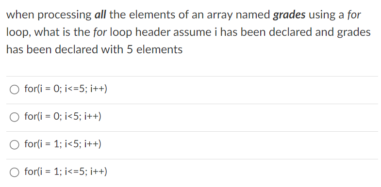 Solved when processing all the elements of an array named | Chegg.com