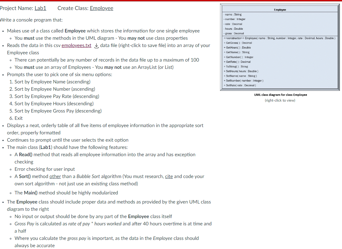looking for c#.net solution employees.txt Bruce | Chegg.com