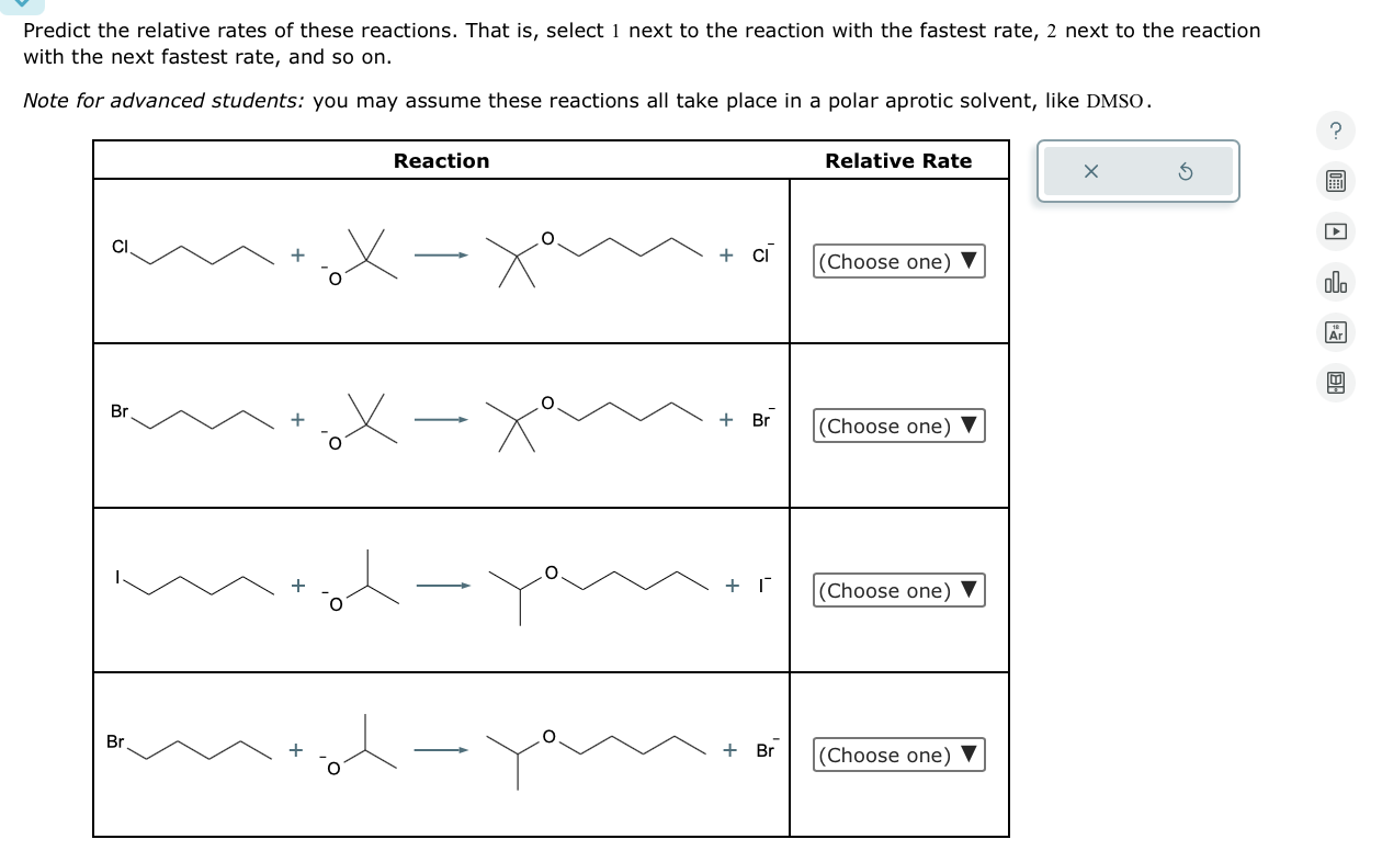 Solved Predict the relative rates of these reactions. That | Chegg.com