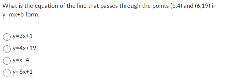 Solved What is the equation of the line that passes through | Chegg.com