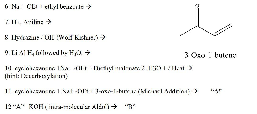 Solved Using Cyclohexanone; Predict the products of reaction | Chegg.com