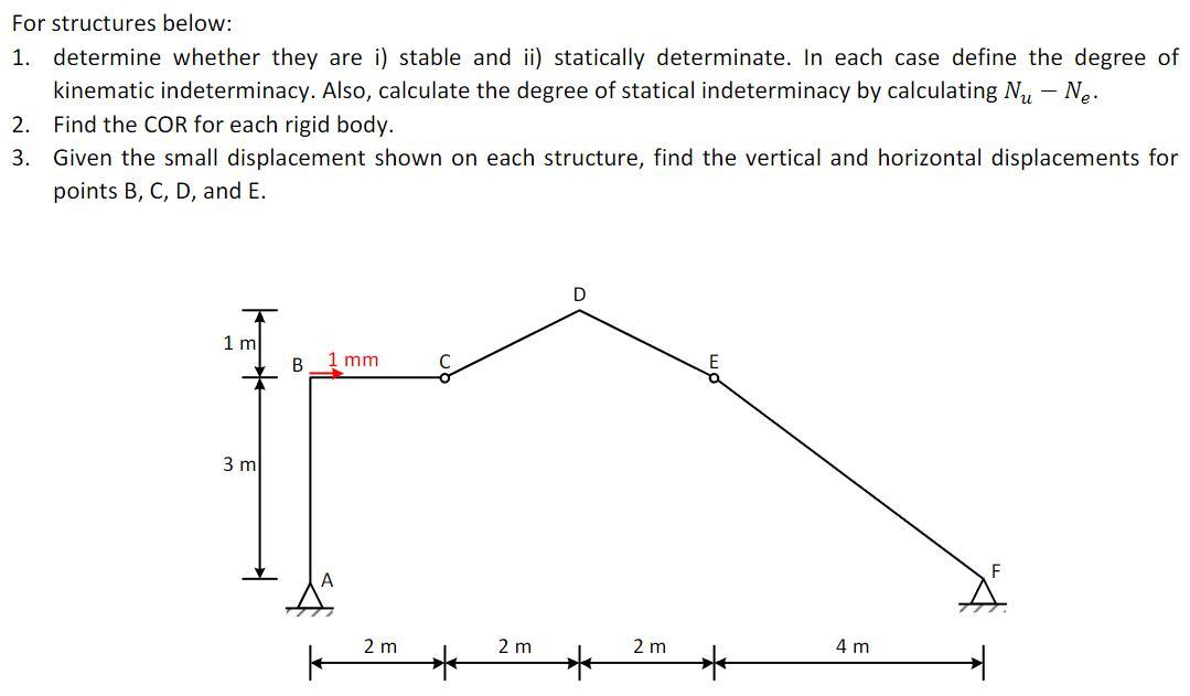 Solved For structures below: 1. determine whether they are | Chegg.com
